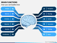 Brain Functions PowerPoint and Google Slides Template - PPT Slides
