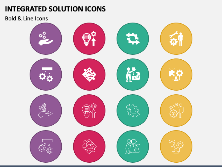 Integrated Solution Icons for PowerPoint and Google Slides - PPT Slides