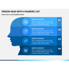 PowerPoint Numeric List With Icons - 4 Points