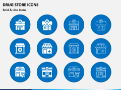 Drug Store Icons for PowerPoint and Google Slides - PPT Slides