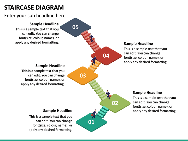 Staircase Diagram PowerPoint Template | SketchBubble