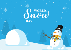 Free World Snow Day PowerPoint Template and Google Slides Theme