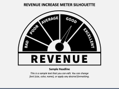 Revenue Increase Meter Silhouette for PowerPoint and Google Slides ...
