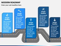 Modern Roadmap PowerPoint and Google Slides Template - PPT Slides