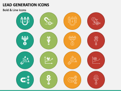 Lead Generation Icons for PowerPoint and Google Slides - PPT Slides
