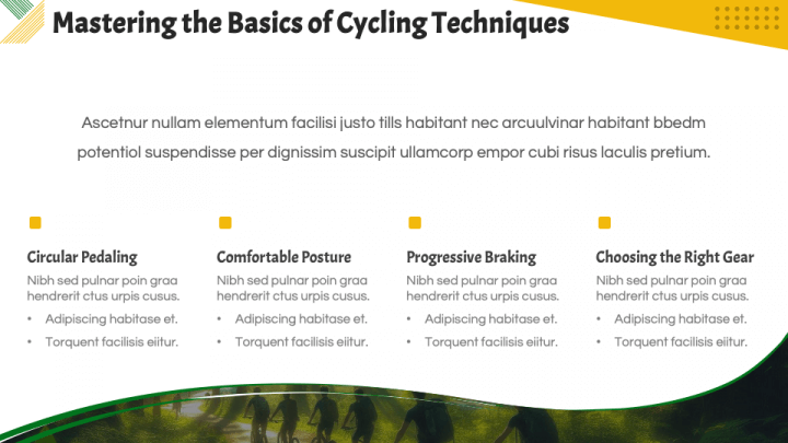 Free - Cycling Theme for PowerPoint and Google Slides - PPT Slides