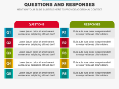 Questions and Responses PowerPoint and Google Slides Template - PPT Slides