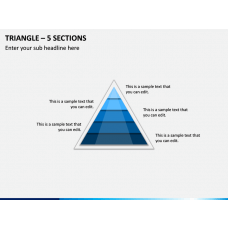 5 Step Triangle PowerPoint Presentation Slides - PPT Template