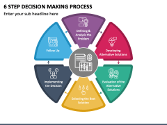 6 Step Decision Making Process PowerPoint and Google Slides Template ...