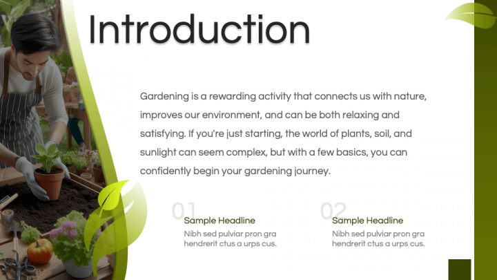 Free - Gardening Workshop Presentation for PowerPoint and Google Slides ...