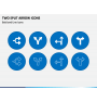 Wiggly Arrows Icons PowerPoint Template - PPT Slides
