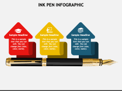 Ink Pen Infographic for PowerPoint and Google Slides - PPT Slides