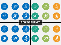 Person Running Icons for PowerPoint and Google Slides - PPT Slides