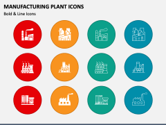 Manufacturing Plant Icons for PowerPoint and Google Slides - PPT Slides