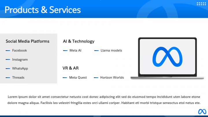 Free - Meta Case Study PowerPoint and Google Slides Template - PPT Slides