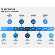 30 90 180 Day Plan PowerPoint Template - PPT Slides | SketchBubble