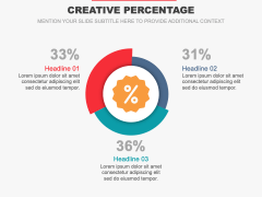 Creative Percentage Infographics for PowerPoint and Google Slides - PPT ...