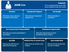 Talent Profile PowerPoint and Google Slides Template - PPT Slides