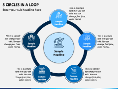 5 Circles In A Loop PowerPoint Presentation Slides - PPT Template