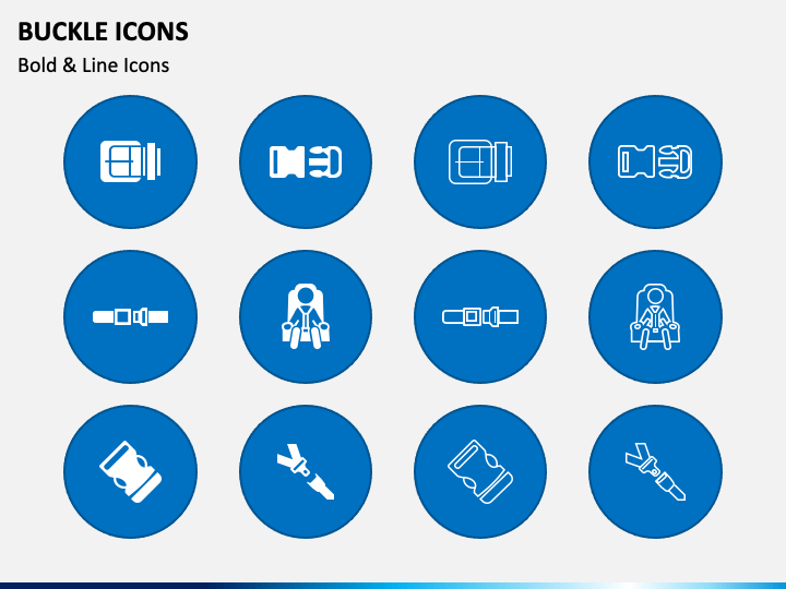 Buckle Icons for PowerPoint and Google Slides - PPT Slides