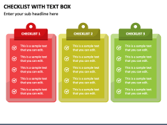 Checklist with Text Box PowerPoint and Google Slides Template - PPT Slides