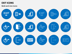 Exit Icons for PowerPoint and Google Slides - PPT Slides