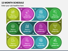12 Month Schedule PowerPoint Template and Google Slides Theme
