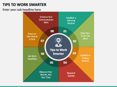 Tips to Work Smarter PowerPoint and Google Slides Template - PPT Slides