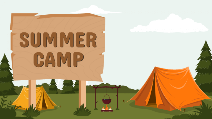 Free - Summer Camp Theme for PowerPoint and Google Slides - PPT Slides