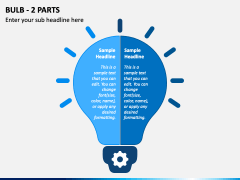 Bulb - 2 Parts PowerPoint Template and Google Slides Theme