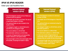 IPV4 Vs IPV6 Header PowerPoint and Google Slides Template - PPT Slides
