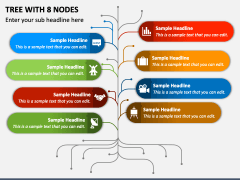 Tree with 8 Nodes for PowerPoint and Google Slides - PPT Slides