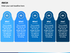 4W1H PowerPoint and Google Slides Template - PPT Slides