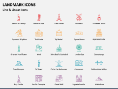 Landmark Icons for PowerPoint and Google Slides - PPT Slides