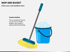 Mop and Bucket for PowerPoint and Google Slides - PPT Slides