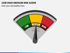 Low High Medium Risk Slider for PowerPoint and Google Slides - PPT Slides