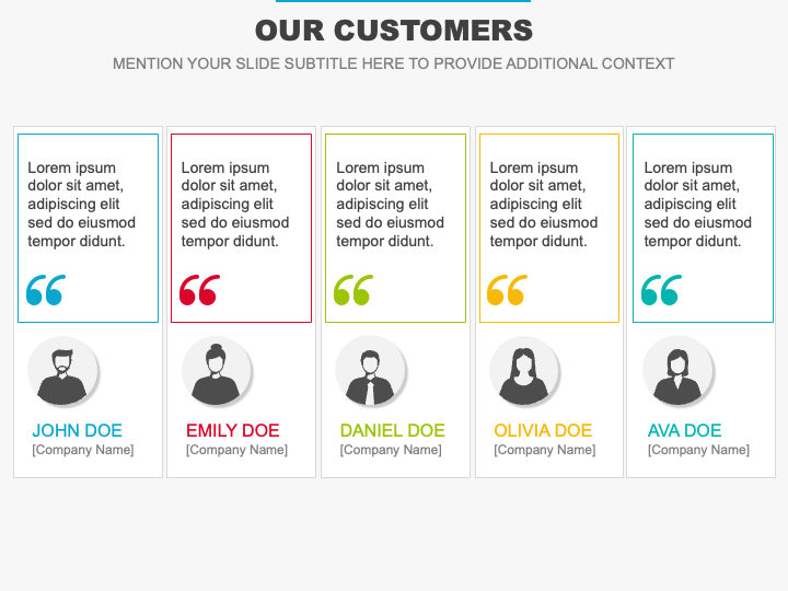 Our Customers PowerPoint and Google Slides Template - PPT Slides