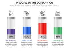 Progress Infographics for PowerPoint and Google Slides - PPT Slides