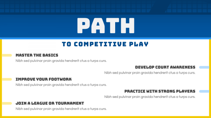 Free - Pickleball Theme for PowerPoint and Google Slides - PPT Slides