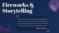 Free - Fireworks Theme for PowerPoint and Google Slides - PPT Slides