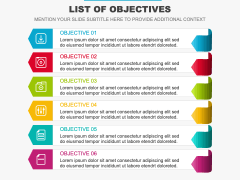 List of Objectives PowerPoint and Google Slides Template - PPT Slides