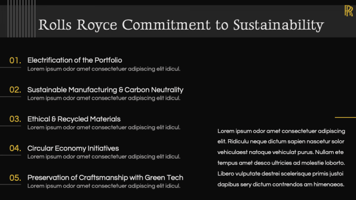 Free - Rolls Royce Case Study PowerPoint and Google Slides Template - PPT Slides