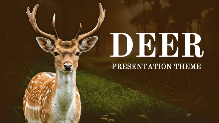 Free - Deer Presentation for PowerPoint and Google Slides - PPT Slides