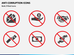 Anti Corruption Icons for PowerPoint and Google Slides - PPT Slides