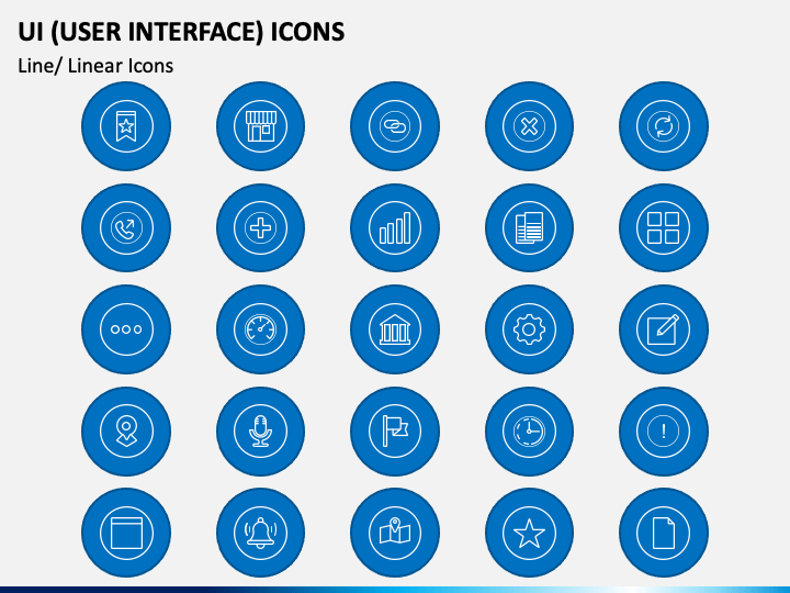 UI (User Interface) Icons for PowerPoint and Google Slides - PPT Slides