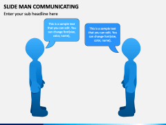Slideman (3D Man) Communicating PowerPoint and Google Slides Template ...