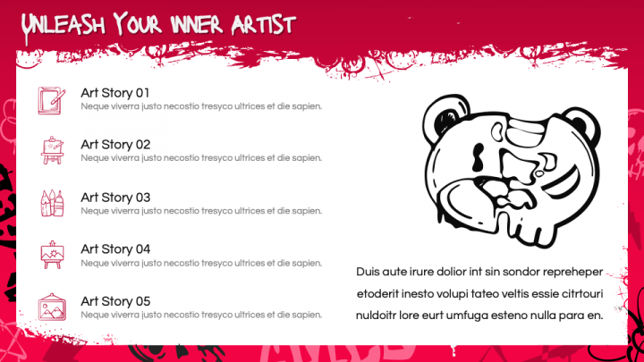 Free - Graffiti Style Theme for PowerPoint and Google Slides - PPT Slides