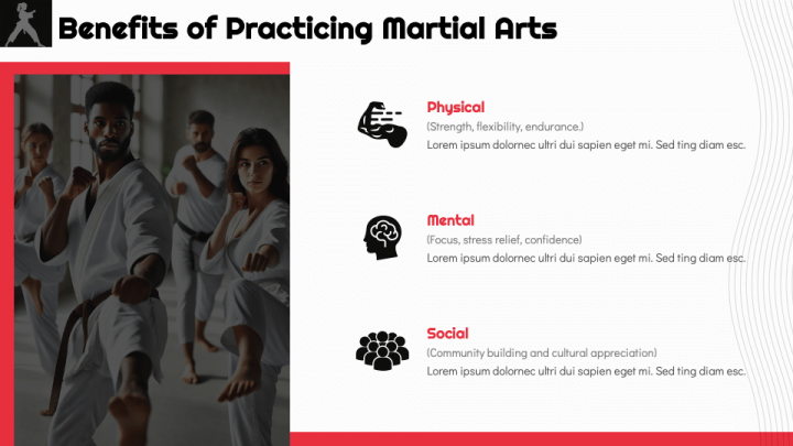 Free - Martial Arts Theme for PowerPoint and Google Slides - PPT Slides