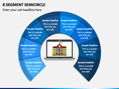 8 Segment Semicircle PowerPoint Template and Google Slides Theme