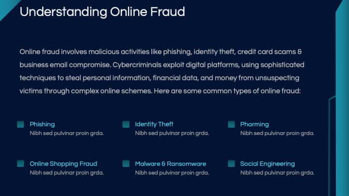 Online Fraud Awareness Workshop PowerPoint and Google Slides Template ...